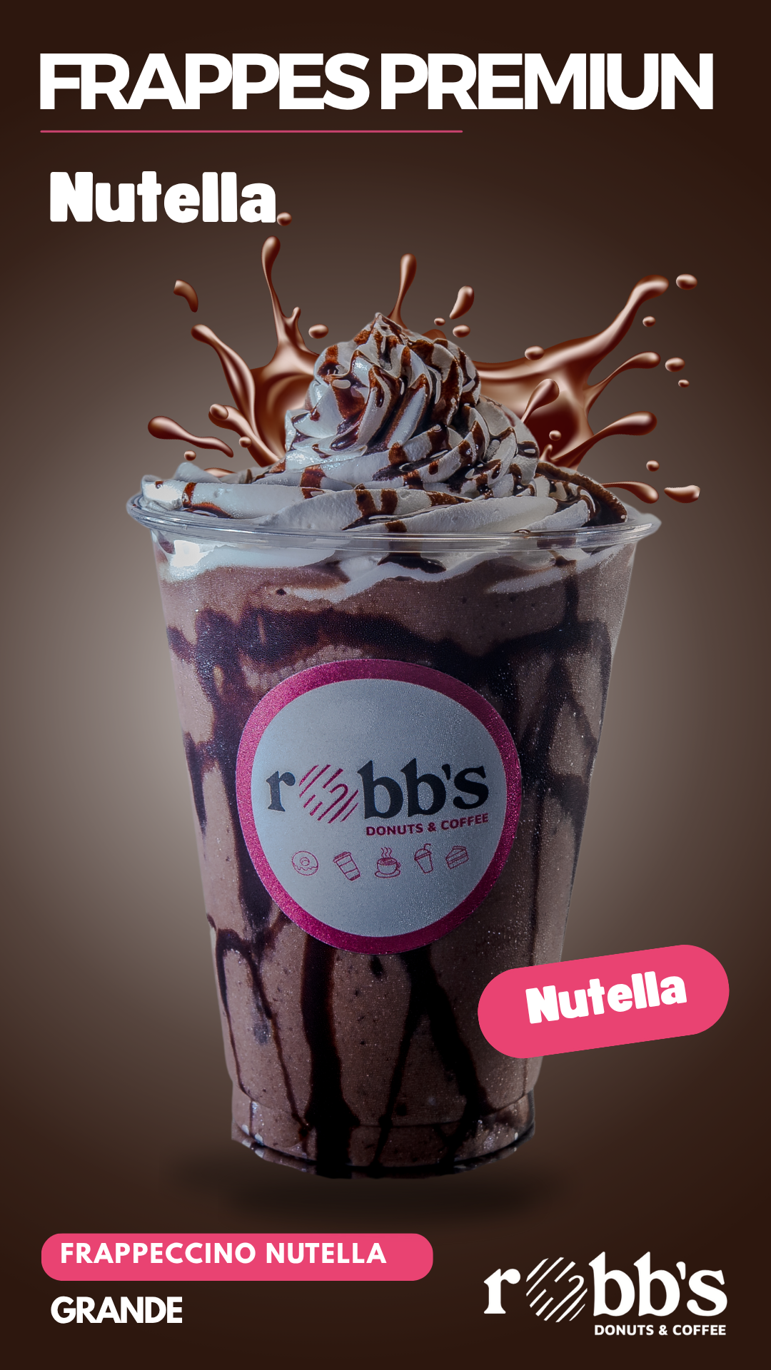 Frappe Nutella – robbs donuts & coffee del Ecuador